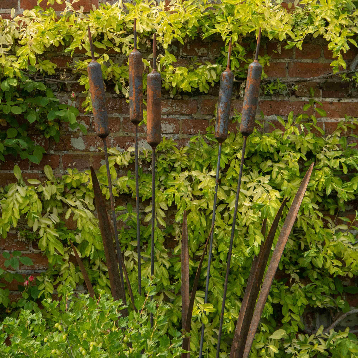 Steel Bulrush | Garden Art For Sale | Art For Cure